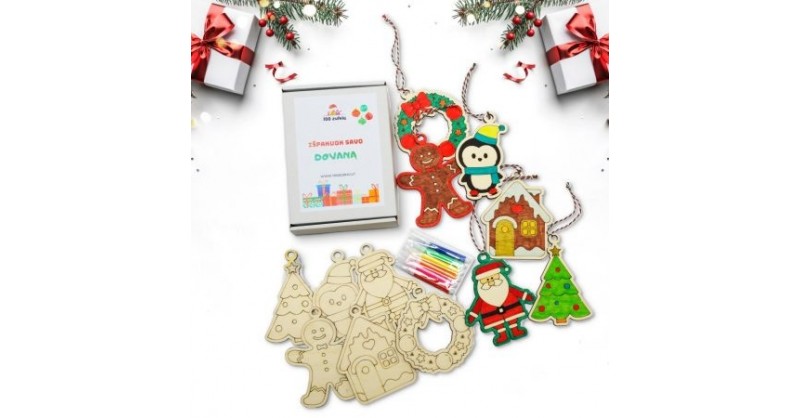 Kalėdinis rinkinys vaikams Kalėdų namelis