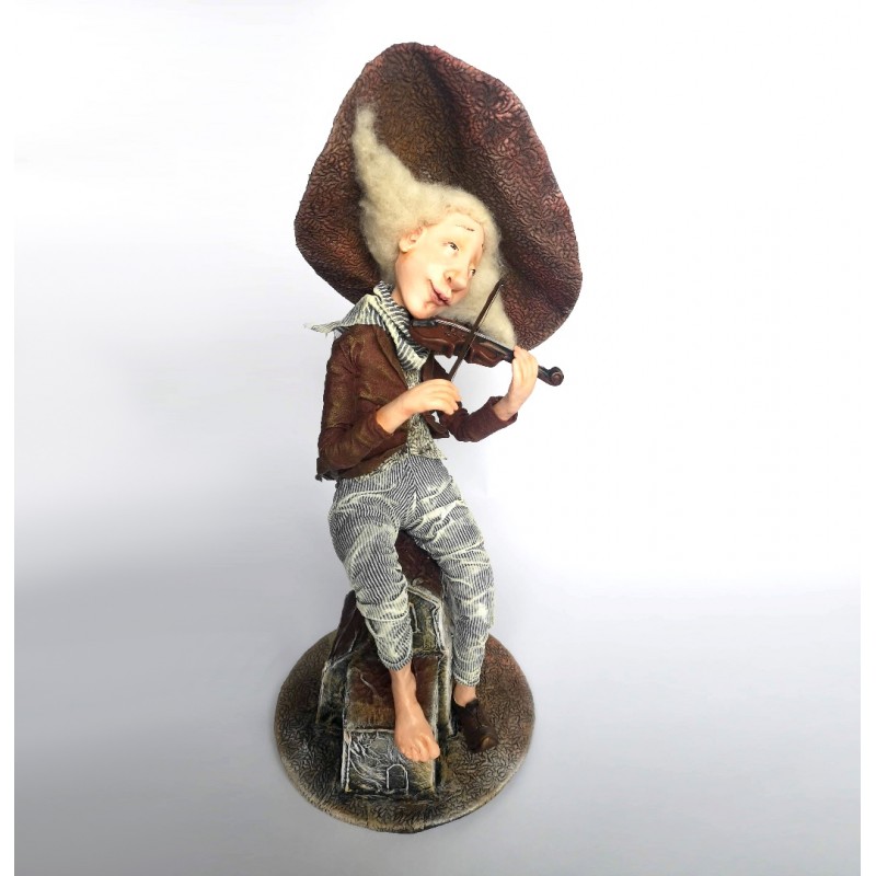 Autorinė lėlė Smuikininkas ant stogo